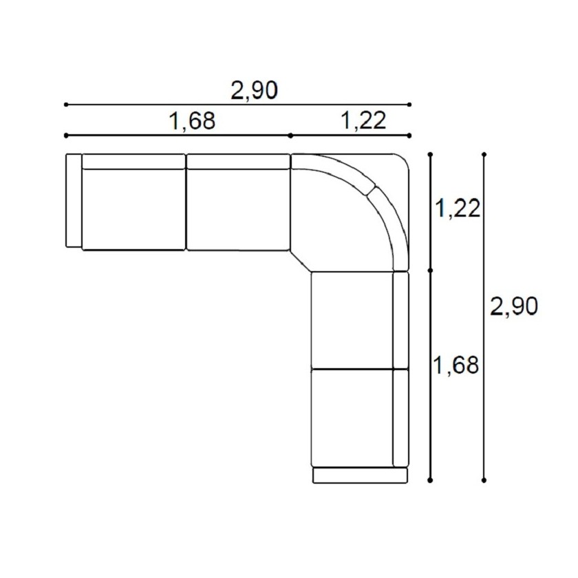 Sofá de Canto Dennis | Jomel
